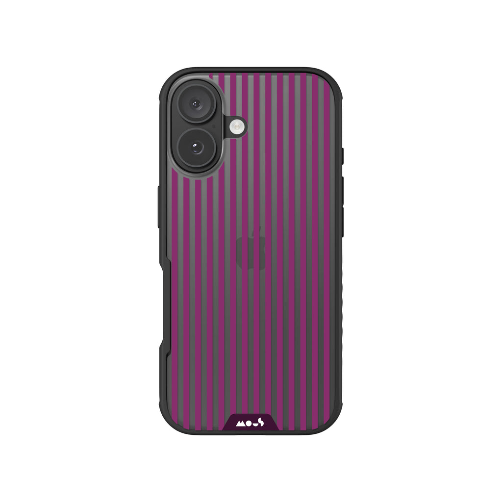 Mous | Mulberry Protective Phone Case - Clarity x Pinstripe