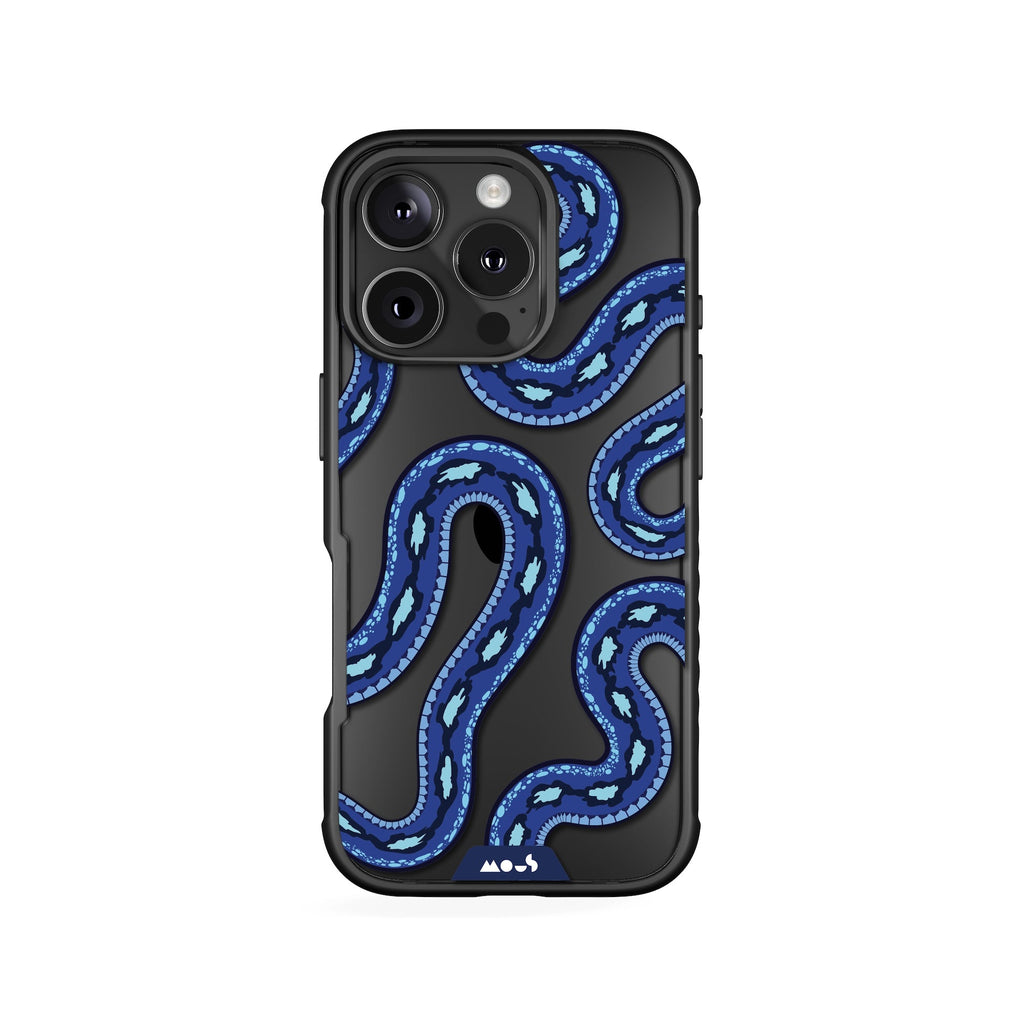 Mous | Blue Viper Protective Phone Case - Serpent
