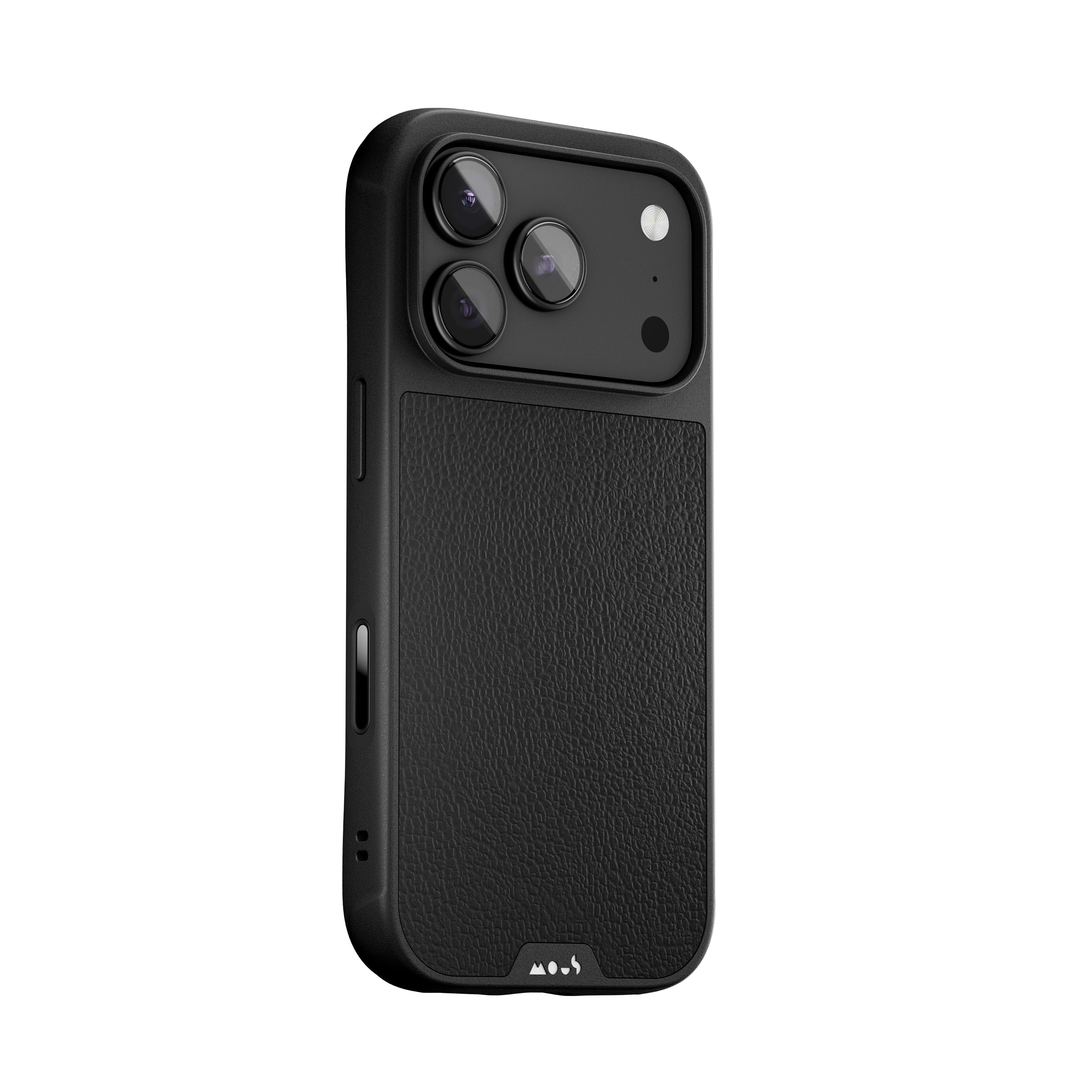 Mous | Black Leather Protective Phone Case - Limitless